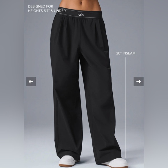 ALO Yoga | Pants | Alo Yoga Suit Up Trousers Regular In Classic Black ...